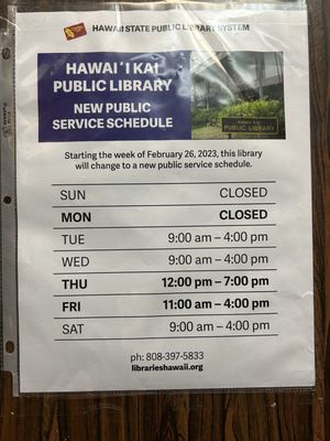 HAWAII STATE PUBLIC LIBRARY SYSTEM - HAWAII KAI LIBRARY - Updated ...