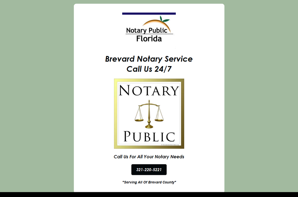 BREVARD NOTARY SERVICE - Updated August 2025 - Request a Quote ...