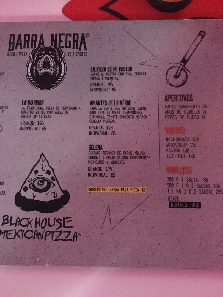 BARRA NEGRA - Updated October 2025 - Blvd. Manuel Gómez Morin 7384-20 ...