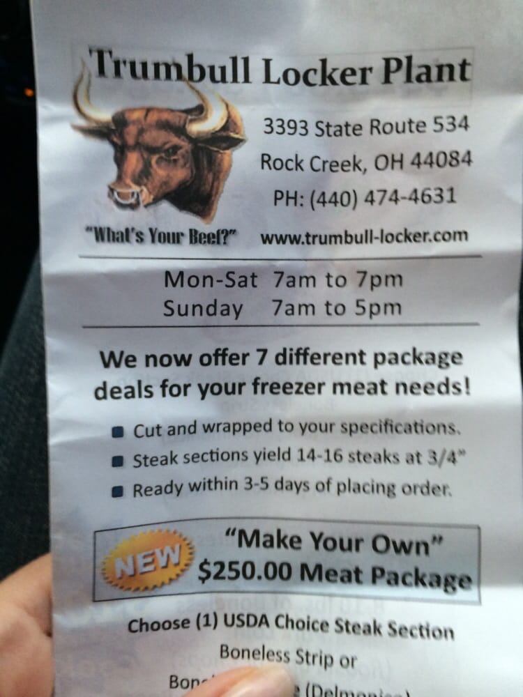 TRUMBULL LOCKER PLANT - Updated December 2025 - 10 Reviews - 3393 State ...