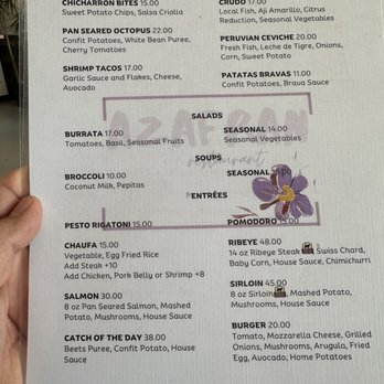 AZAFRAN RESTAURANT - Updated May 2024 - 148 Photos & 94 Reviews - 2344 ...