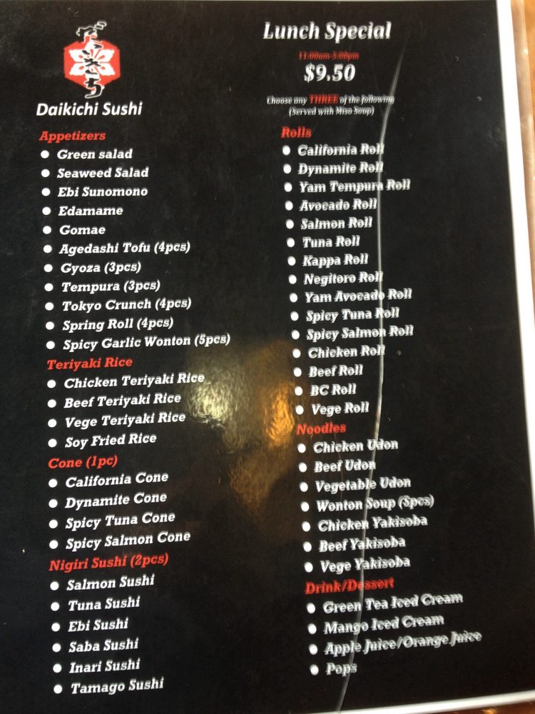 DAIKICHI SUSHI - Updated October 2025 - 19 Reviews - 1739 Marine Drive ...