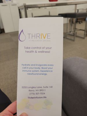 THRIVE INFUSION - Updated August 2025 - 32 Photos - 5255 Longley Ln, Reno, Nevada - IV Hydration ...