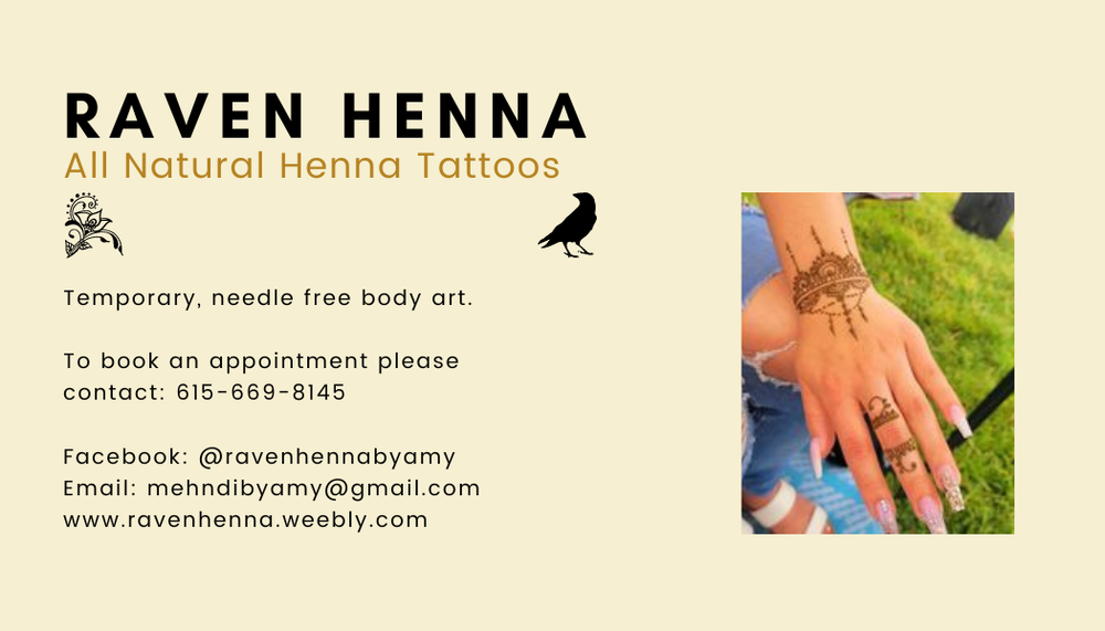 RAVEN HENNA - Request a Quote - Antioch, Tennessee - Henna Artists ...