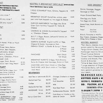 KESTREL CAFE - Updated January 2026 - 18 Photos - 10390 S Sierrita ...