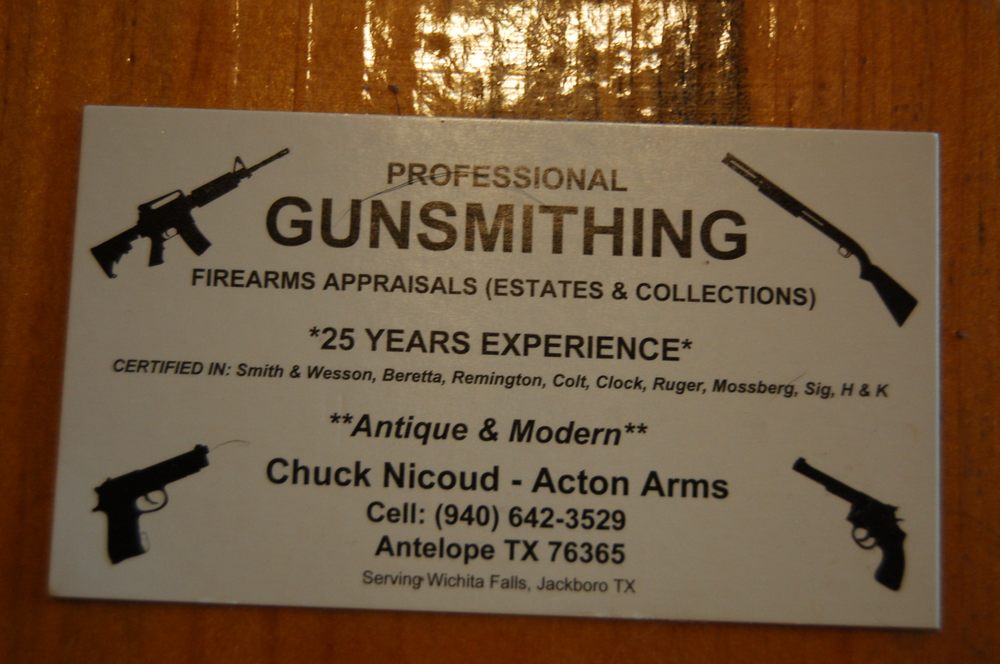 ACTON ARMS GUNSMITHING - Updated May 2026 - Antelope, Texas - Gunsmith ...