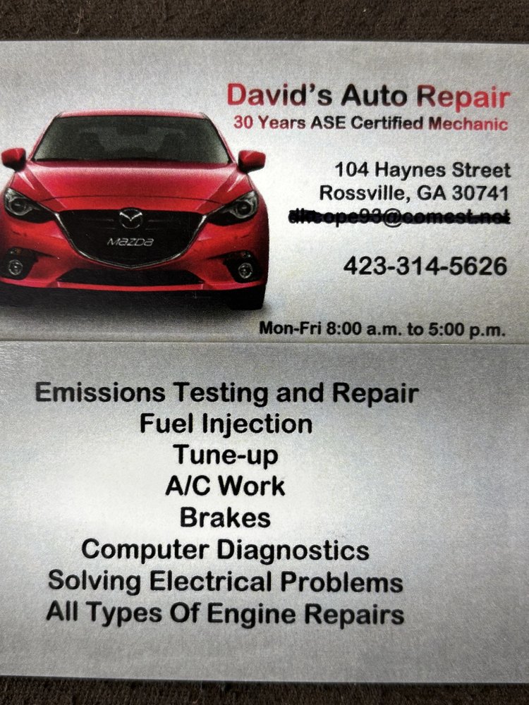 DAVID’S AUTO REPAIR - Updated May 2026 - Request a Quote - 104 Haynes ...