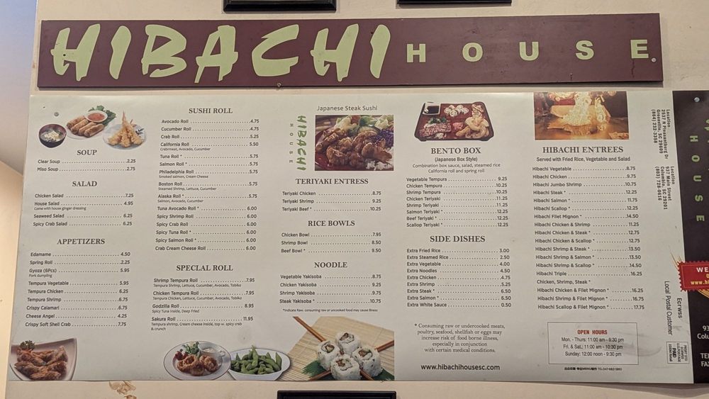 HIBACHI HOUSE - Updated August 2025 - 30 Photos & 74 Reviews - 937 Main ...