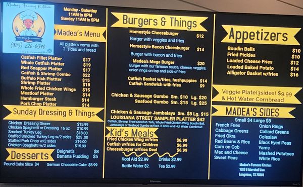 MADEAS FAMOUS KITCHEN - Updated December 2025 - 4401 Gilmer Rd ...