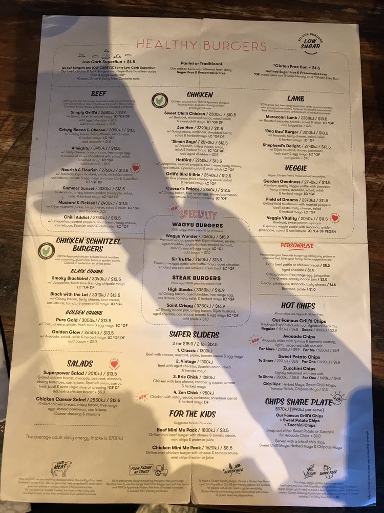 GRILL’D HEALTHY BURGERS - Updated July 2024 - 88 Bunda St, Canberra ...