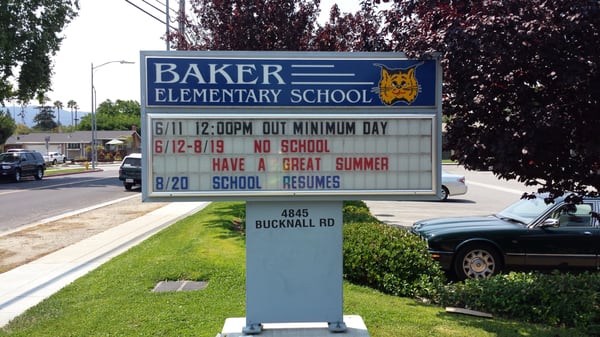 BAKER ELEMENTARY SCHOOL - Updated December 2025 - 4845 Bucknall Rd, San ...