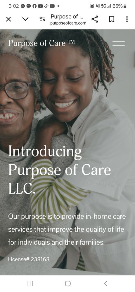 PURPOSE OF CARE - Updated December 2024 - Miami, Florida - Personal ...