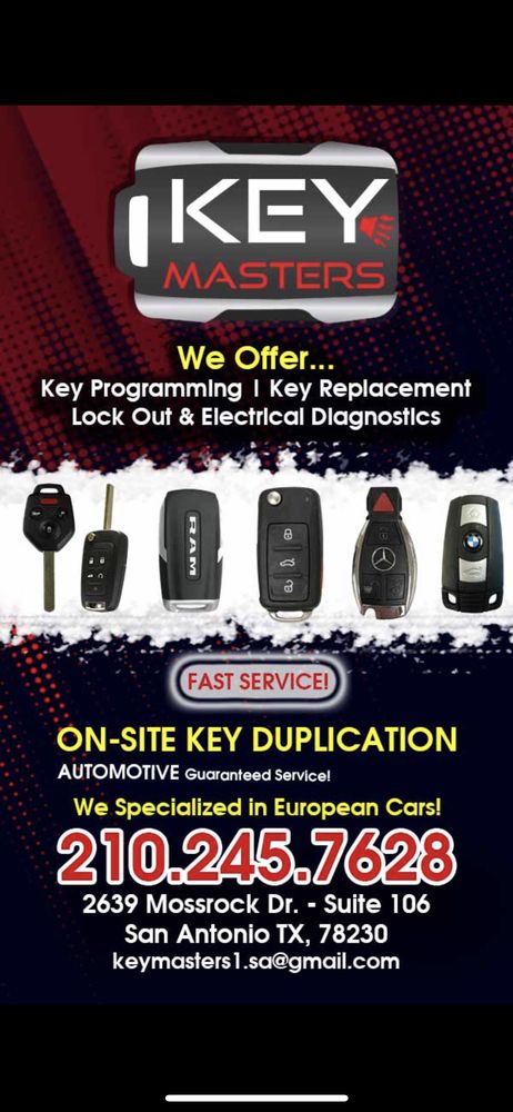 KEY MASTERS - Updated December 2025 - San Antonio, Texas - Electronics ...