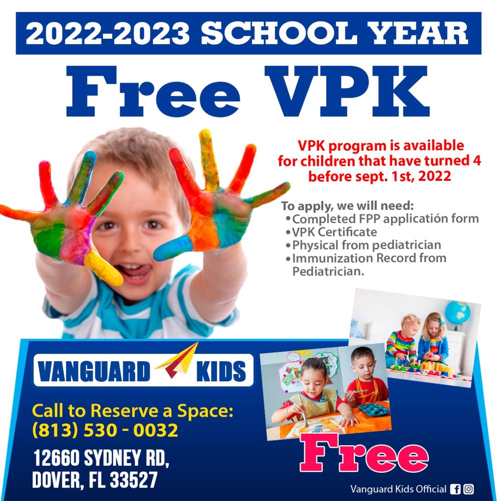VANGUARD KIDS - Updated May 2026 - 12660 Sydney Rd, Dover, Florida ...