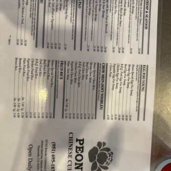PEONY CHINESE CUISINE - Updated November 2025 - 96 Photos & 250 Reviews ...