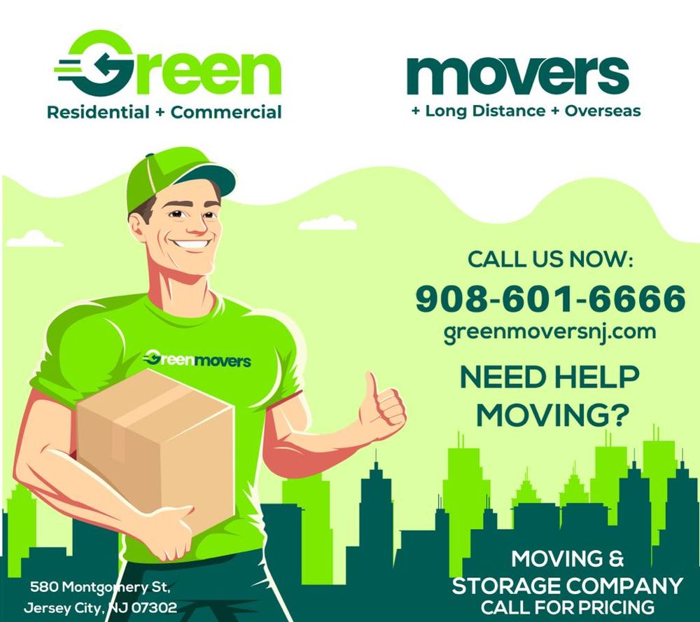 GREEN MOVERS NJ - 580 Montgomery St, Jersey City, New Jersey - Movers ...