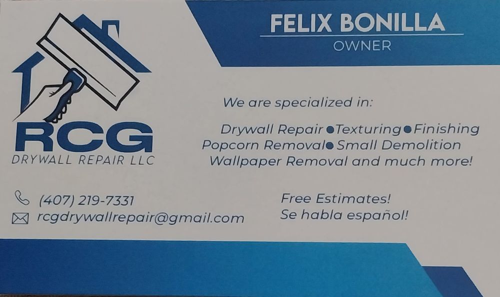 RCG DRYWALL REPAIR - Updated January 2025 - Request a Quote - Kissimmee ...