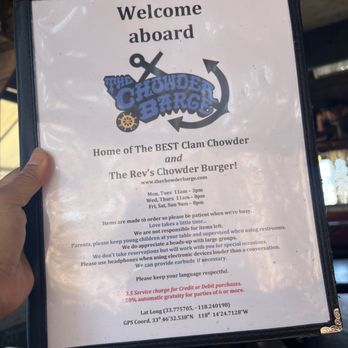 THE CHOWDER BARGE - Updated September 2025 - 1384 Photos & 785 Reviews ...