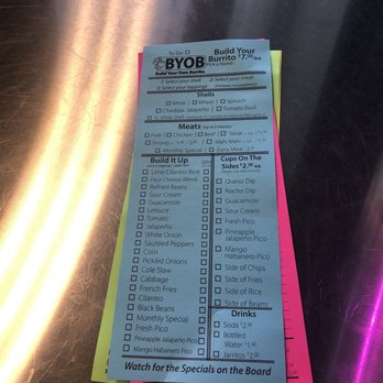 BYOB BUILD YOUR OWN BURRITO - Updated July 2025 - 50 Photos & 40 ...