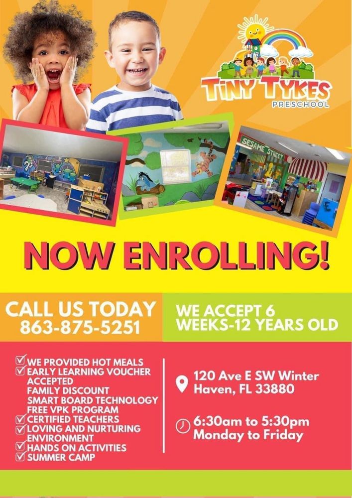 TINY TYKES PRESCHOOL - Updated January 2026 - Request Consultation - 120 Ave E SW, Winter Haven ...