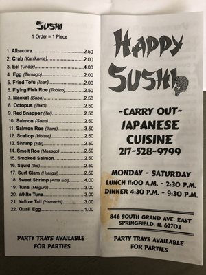 HAPPY SUSHI - 132 Photos & 189 Reviews - 846 S Grand Ave E, Springfield ...