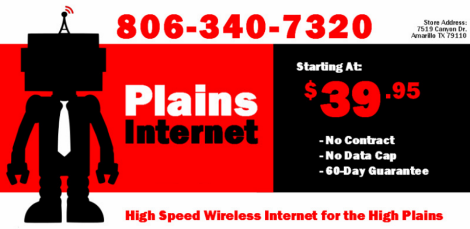 PLAINS INTERNET - Updated December 2025 - 7519 Canyon Dr, Amarillo ...
