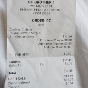 OH BROTHER PHILLY - 723 Photos & 655 Reviews - 206 Market St ...