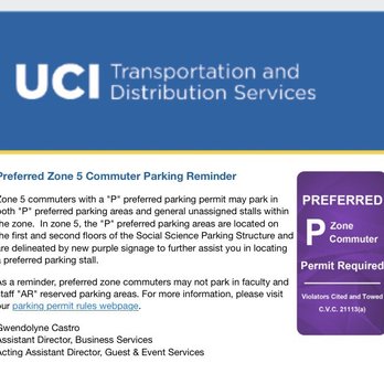 UCI TRANSPORTATION & DISTRIBUTION SERVICES - Updated September 2025 ...