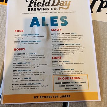 FIELD DAY BREWING - Updated September 2024 - 85 Photos & 36 Reviews ...