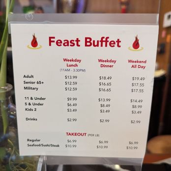 FEAST BUFFET - Updated August 2024 - 292 Photos & 200 Reviews - 1707 N ...