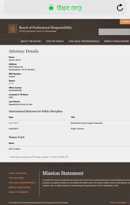 ATTORNEY KIRK CATRON - Updated December 2025 - 101 N Maple St ...