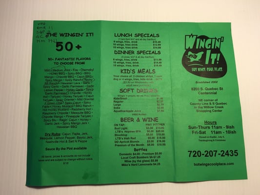 WINGY DINGY THINGY INCEPTION - Updated October 2025 - 8447 Park Meadows ...