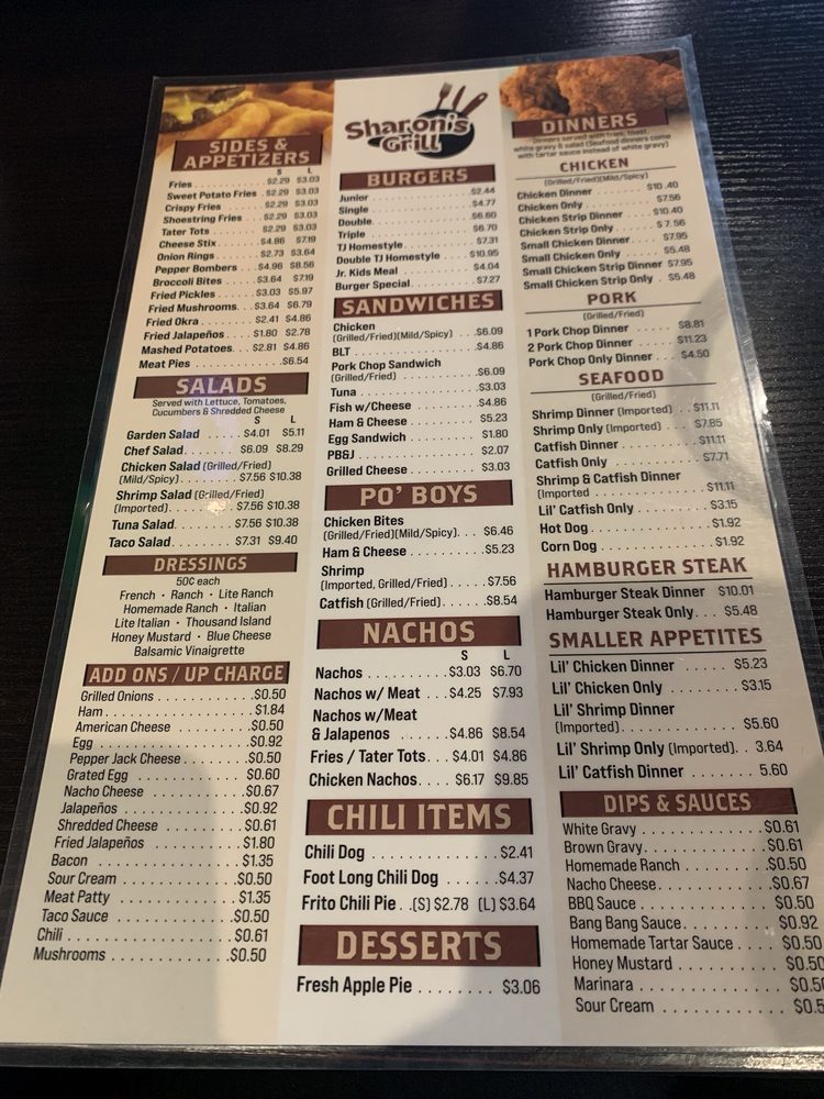 SHARON’S GRILL - Updated August 2025 - 200 Fairway Dr, Crowley ...