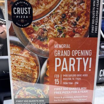 CRUST PIZZA CO. - HEDWIG VILLAGE - Updated August 2025 - 142 Photos ...