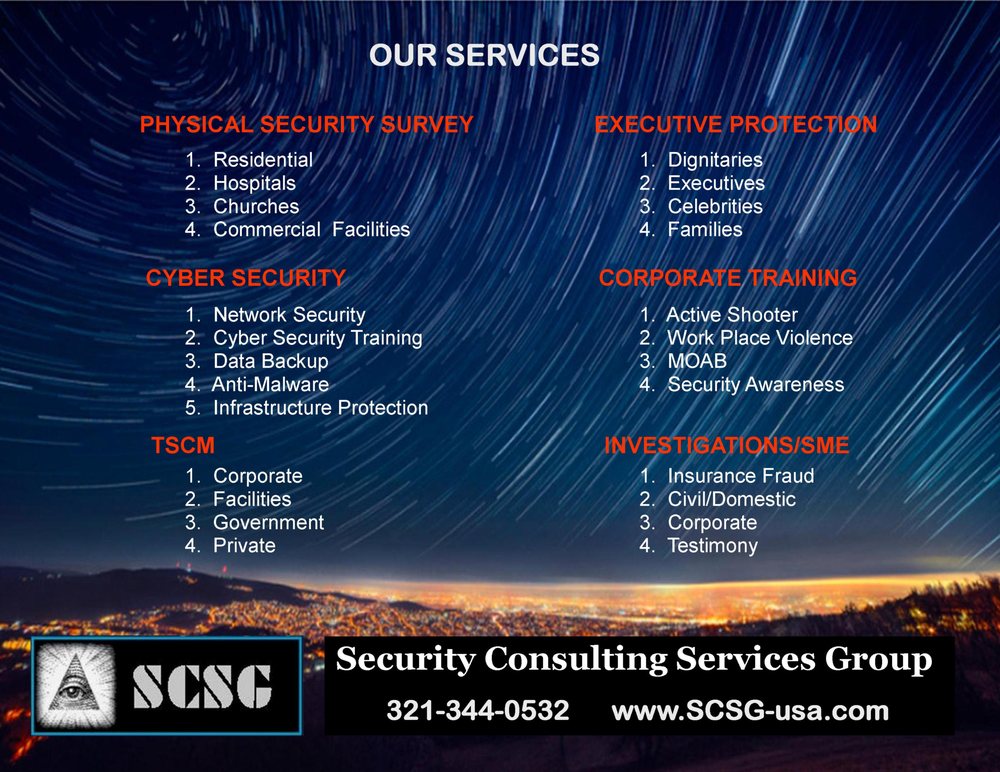 SECURITY CONSULTING SERVICES GROUP - Updated January 2025 - Request a ...