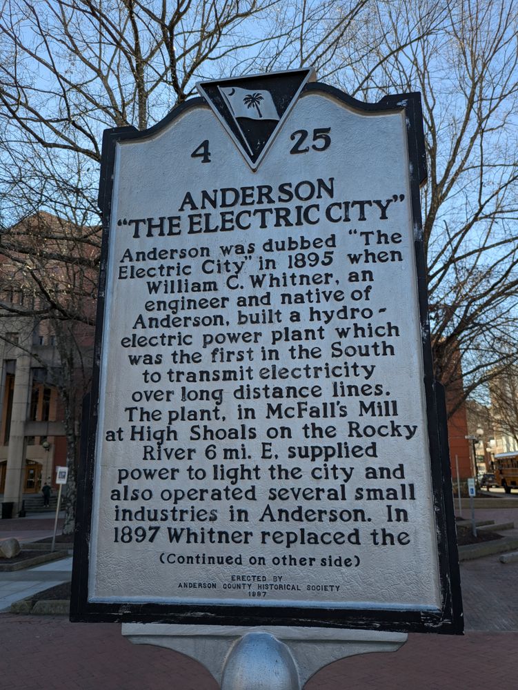 ANDERSON THE ELECTRIC CITY - Updated January 2026 - 101 W Whitner St ...