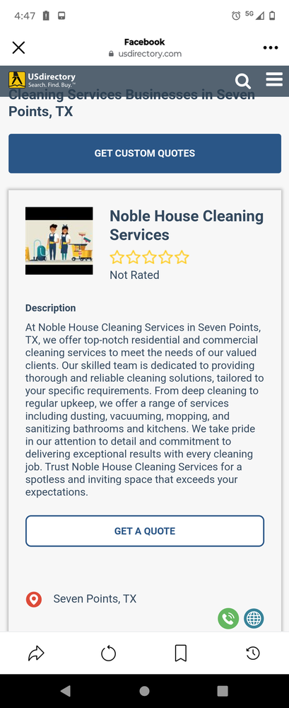 NOBLE CLEANING SERVICE - Updated May 2024 - Request a Quote - 233 Nob Hill Ln, Seven Points ...