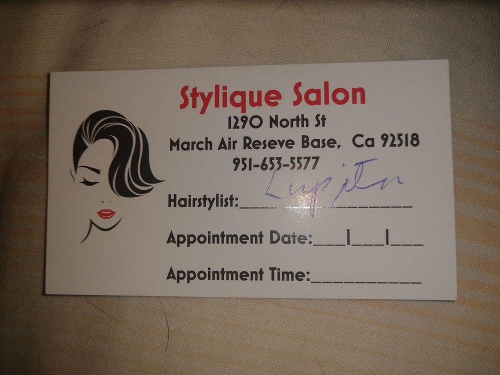 STYLIQUE SALONE - Request an Appointment - 1290 N St, March Air Reserve ...