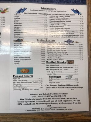 CAPTAIN BILL’S SEAFOOD & STEAK RESTAURANT - Updated May 2024 - 47 ...