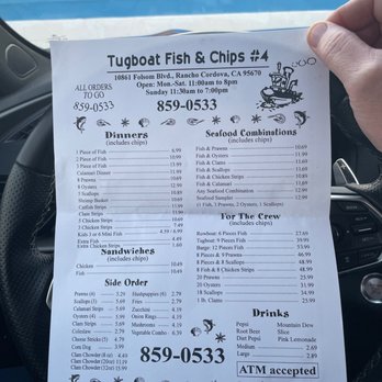TUGBOAT FISH & CHIPS - Seafood Restaurant in Rancho Cordova, California ...