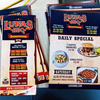 LUKAS BARBECUE & STEAKHOUSE - Updated June 2024 - 618 Photos & 252 ...
