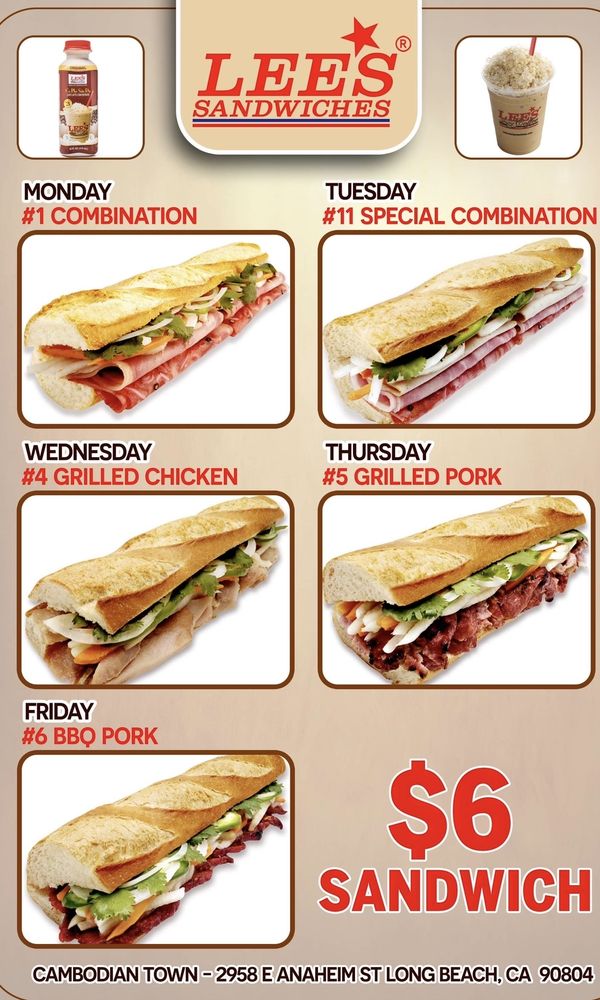 LEE’S SANDWICHES - Updated July 2025 - 122 Photos & 138 Reviews - 2958 ...