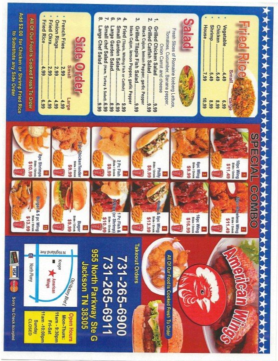 AMERICAN WINGS - Updated December 2025 - 955 N Pkwy, Jackson, Tennessee ...