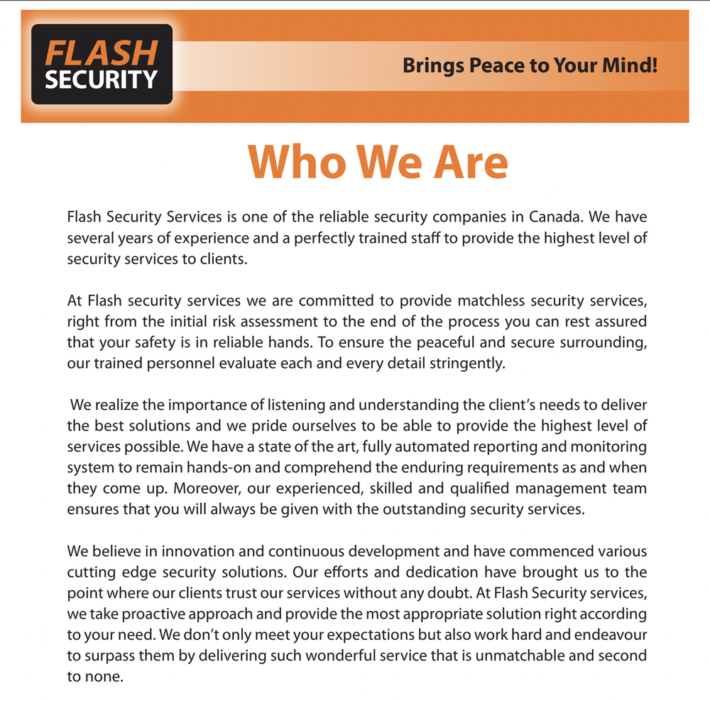FLASH SECURITY SERVICES - Updated December 2025 - Request a Quote - 350 ...