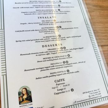 MONNA LISA TRATTORIA - Updated January 2026 - 84 Photos & 61 Reviews ...