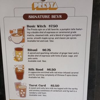 PRESTA COFFEE ROASTERS - Updated October 2025 - 335 Photos & 237 ...
