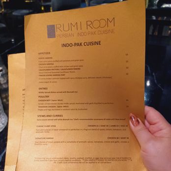 RUMI ROOM PERSIAN INDO-PAK CUISINE - Updated December 2024 - 173 Photos ...