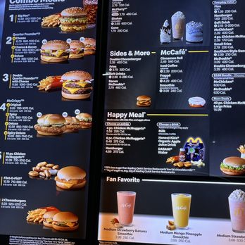 Mcdonald's menu near me store