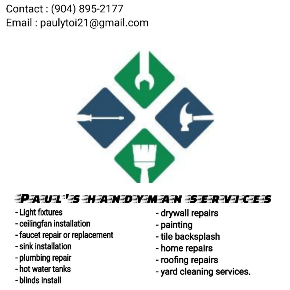 PAUL’S HANDYMAN SERVICE - Jacksonville, FL - Yelp