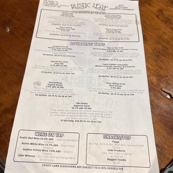 RUSTIC LEAF BREWING COMPANY - Updated July 2025 - 53 Photos & 35 ...